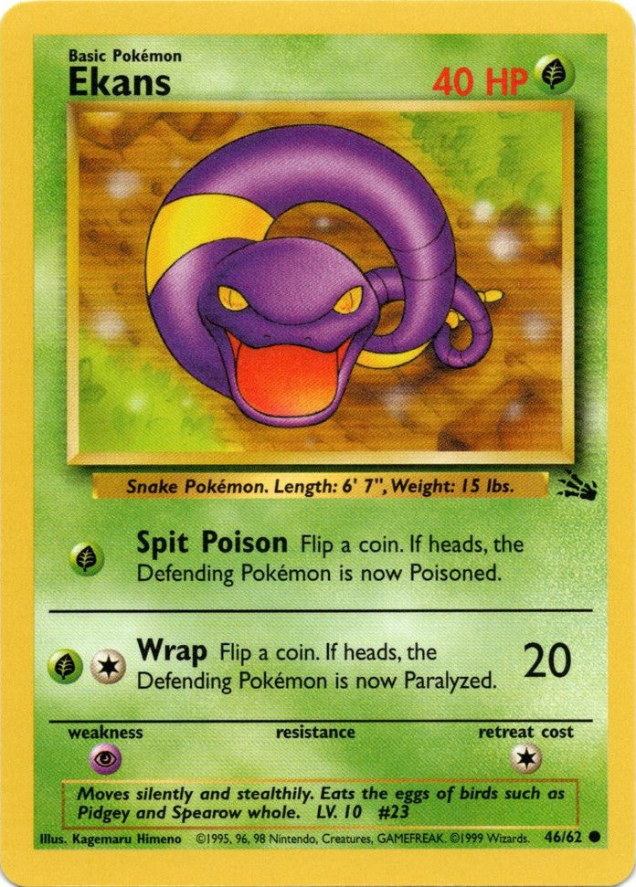 Ekans (46/62) [Fossil Unlimited] – Card Cycle