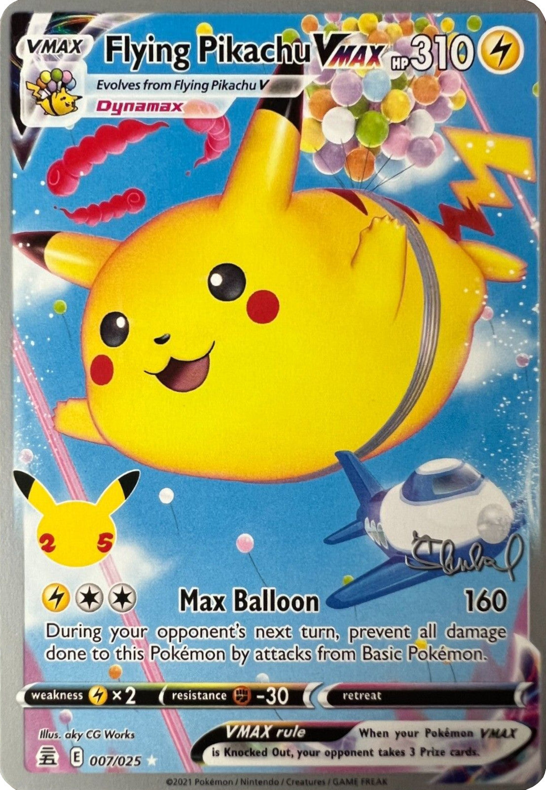 Flying Pikachu VMAX (007/025) (ADP - Ondrej Skubal) [World Championshi ...