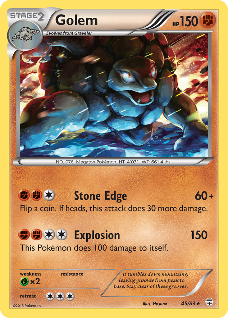 Golem (45/83) [XY: Generations] – Card Cycle